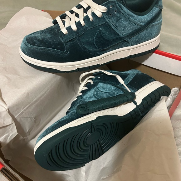 Nike | Shoes | Nike Blue Sneakers Premium Suede Dunk Low | Poshmark
